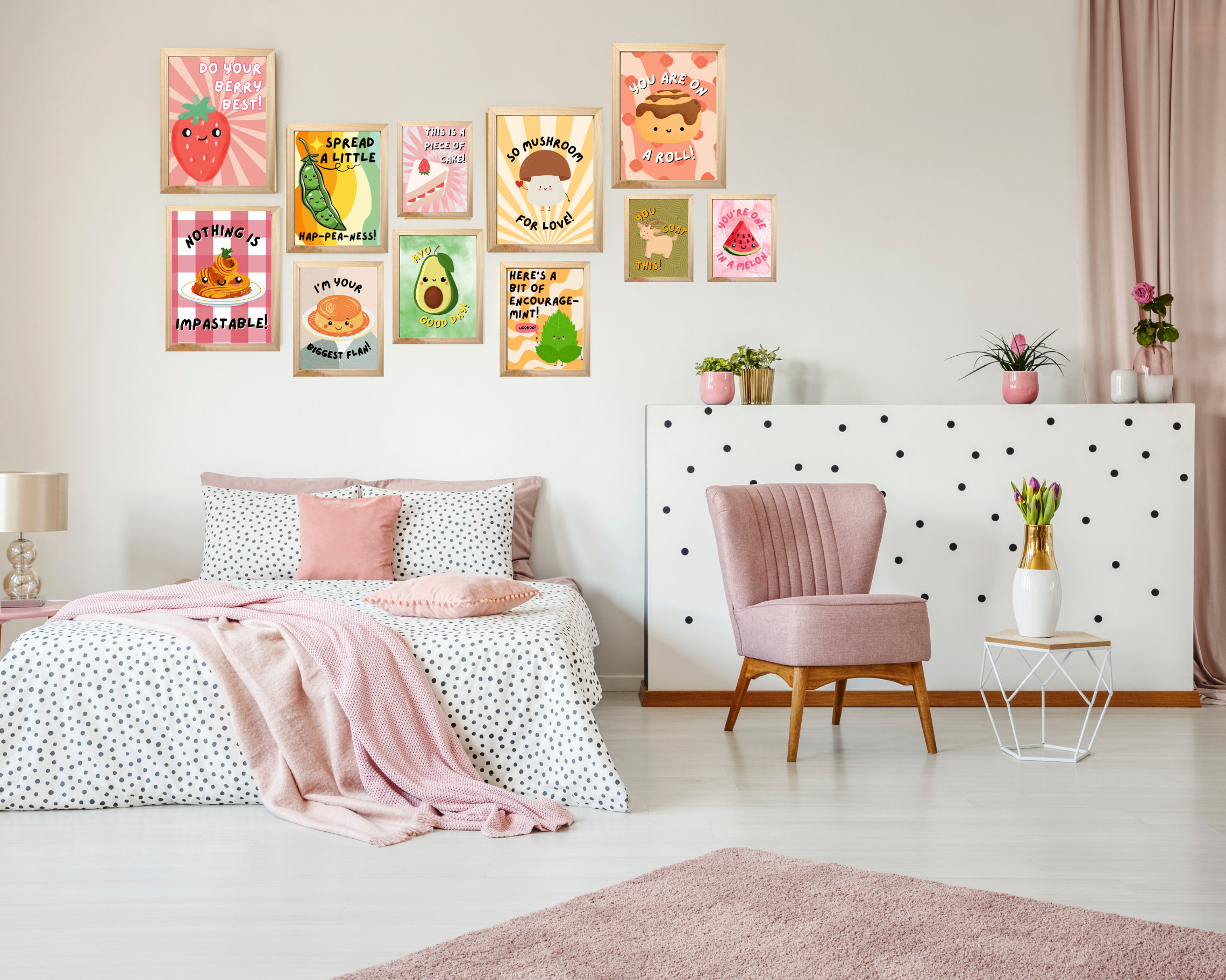 Funny Motivational Pun set of 11 Printable Posters, Digital Downloads ...