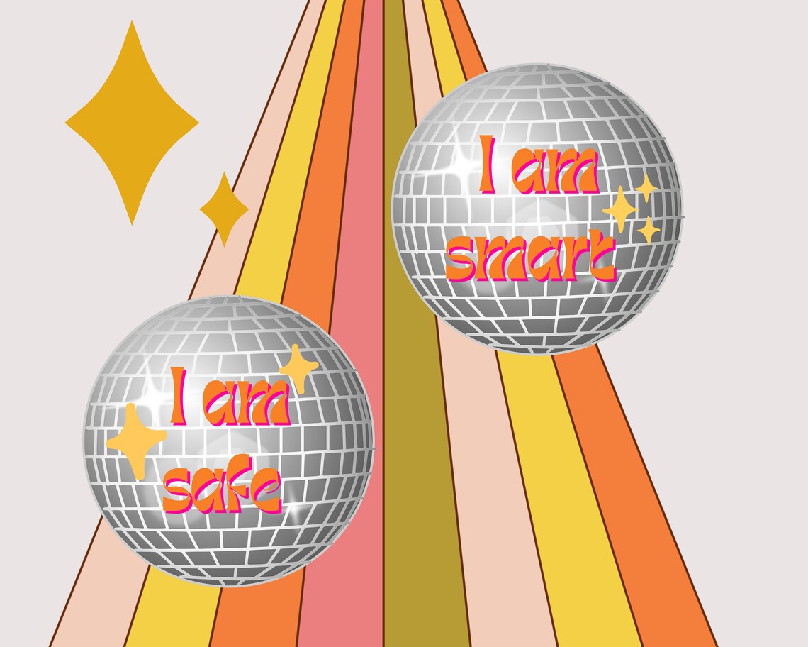 Retro Classroom Affirmations (set of 10) Printable Posters, Digital ...