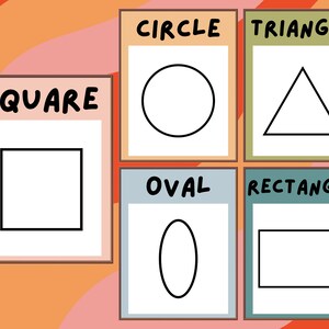 Boho Basic Shapes (set of 15) Printable Posters, Digital Downloads ...