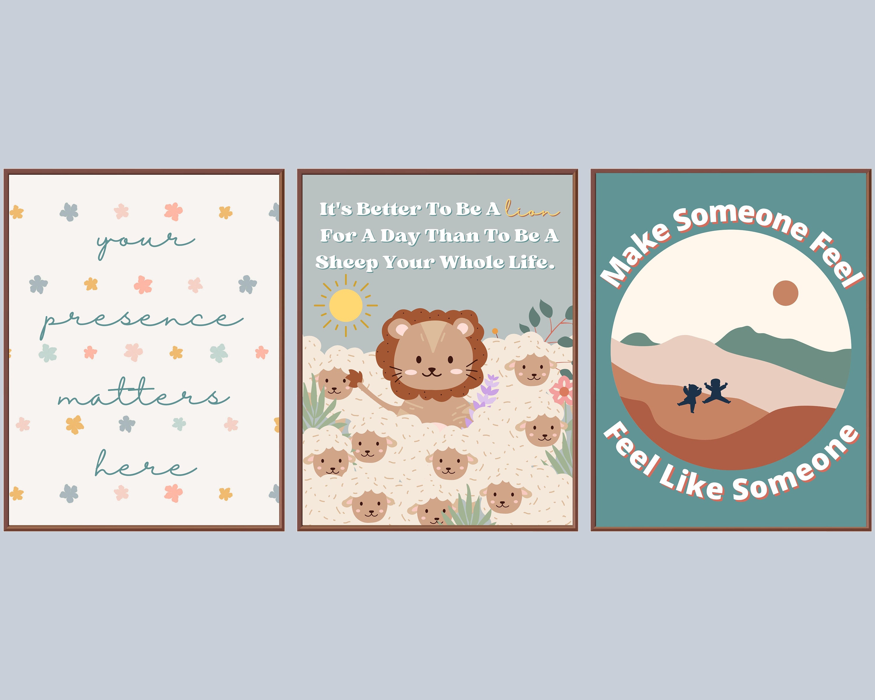 Boho Inspirational Posters (set of 6) Printable Posters, Digital ...