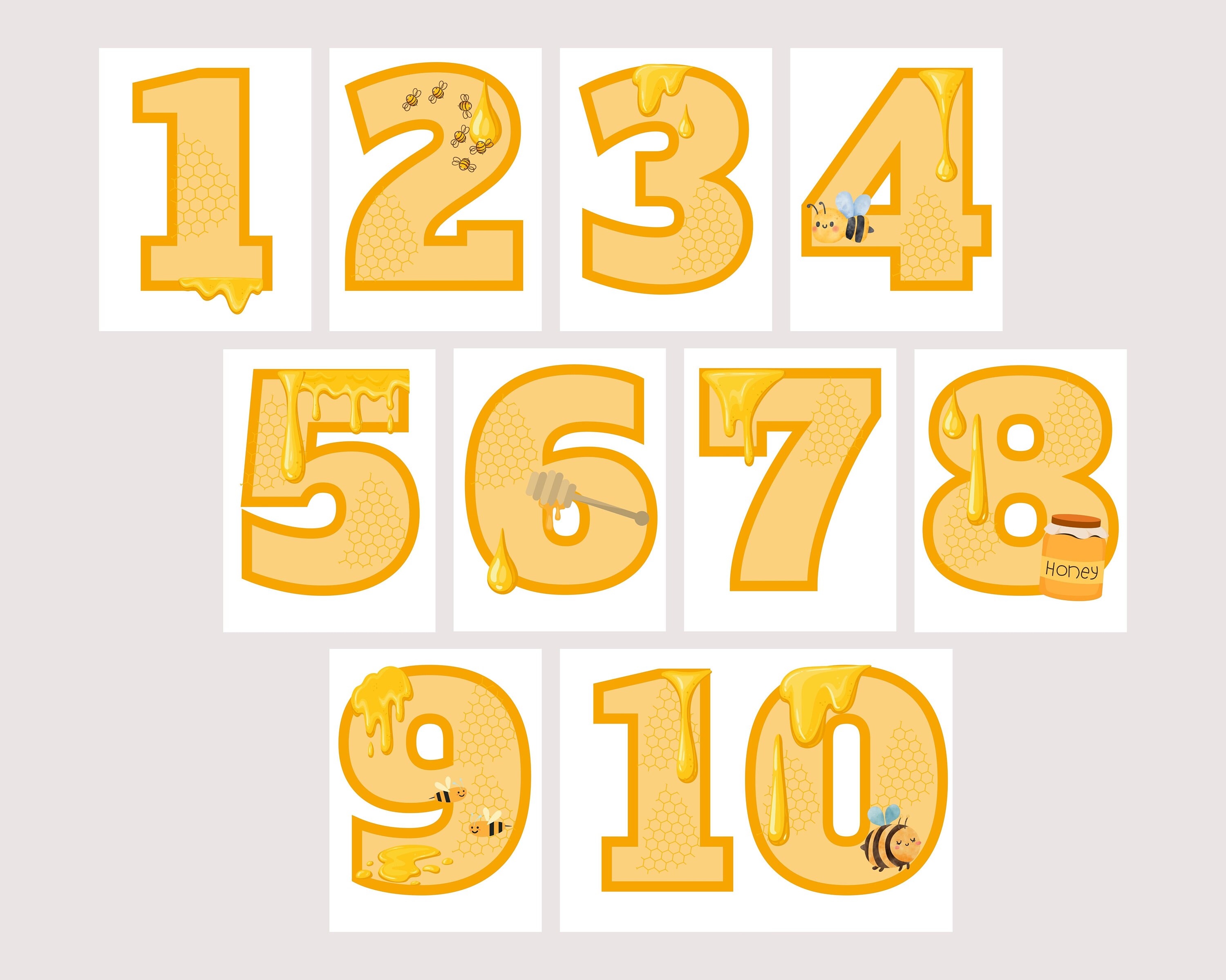 Bee Hive Themed Posters set of 43 Printable Posters Digital - Etsy