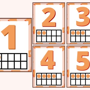 Base Ten Numbers Chart 1-20 (set of 20) Printable Posters, Digital ...