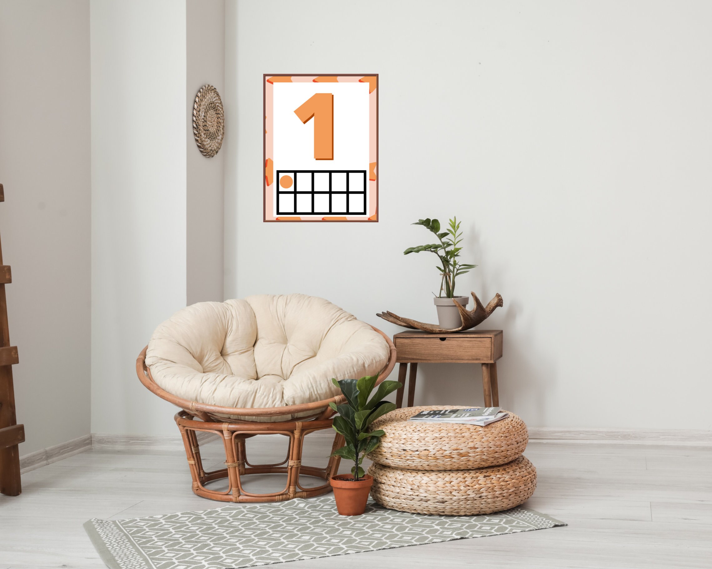 Base Ten Numbers Chart 1-20 (set of 20) Printable Posters, Digital ...