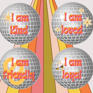 Retro Classroom Affirmations (set of 10) Printable Posters, Digital ...