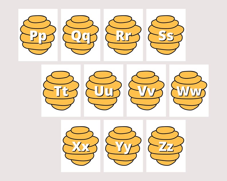 Bee Hive Themed Posters set of 43 Printable Posters, Digital Downloads ...