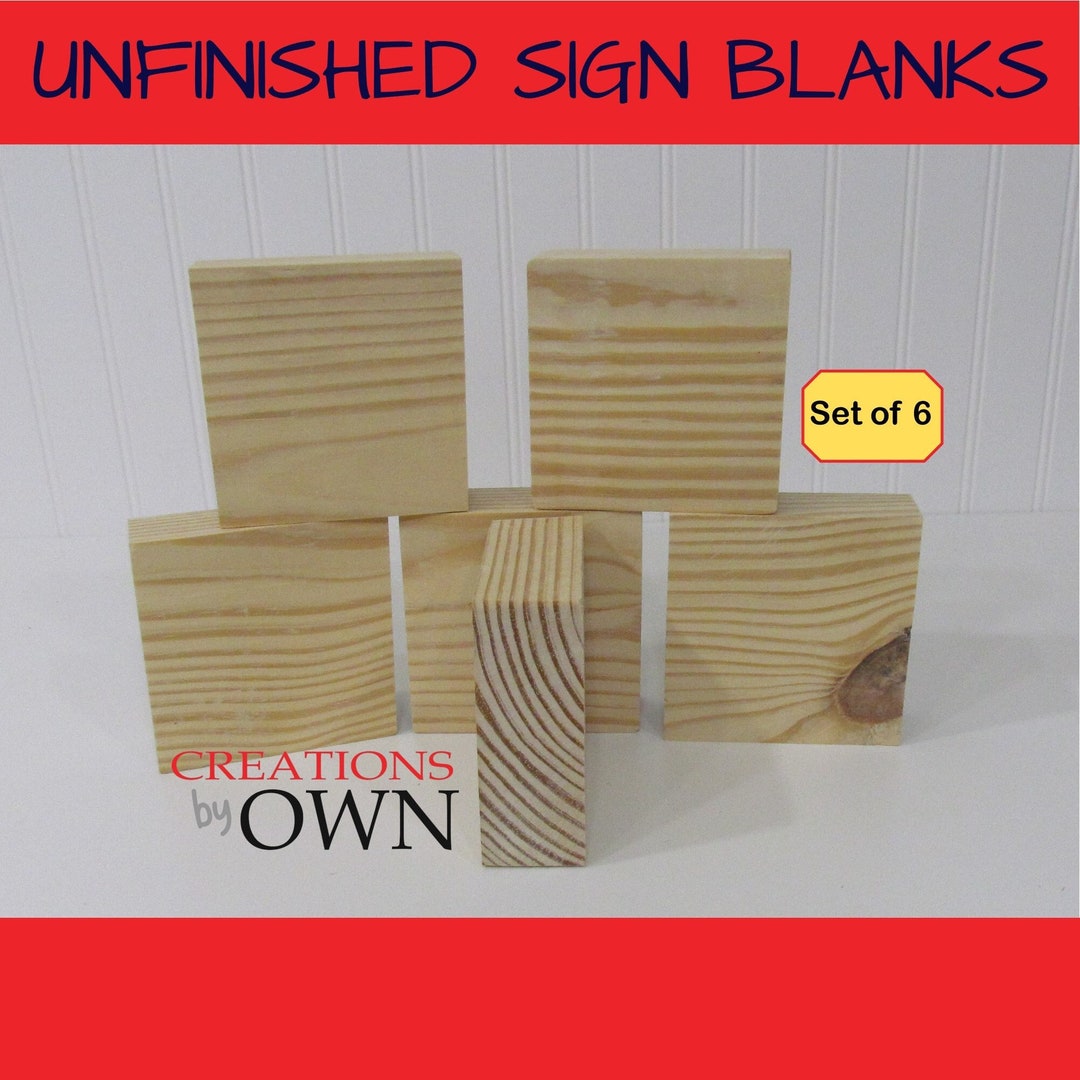 Unfinished Wood Block Blanks 3x3x3/4, Wooden Blocks, Wooden Block Art ...