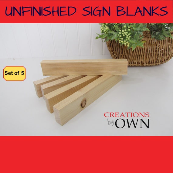 Unfinished wood decor store