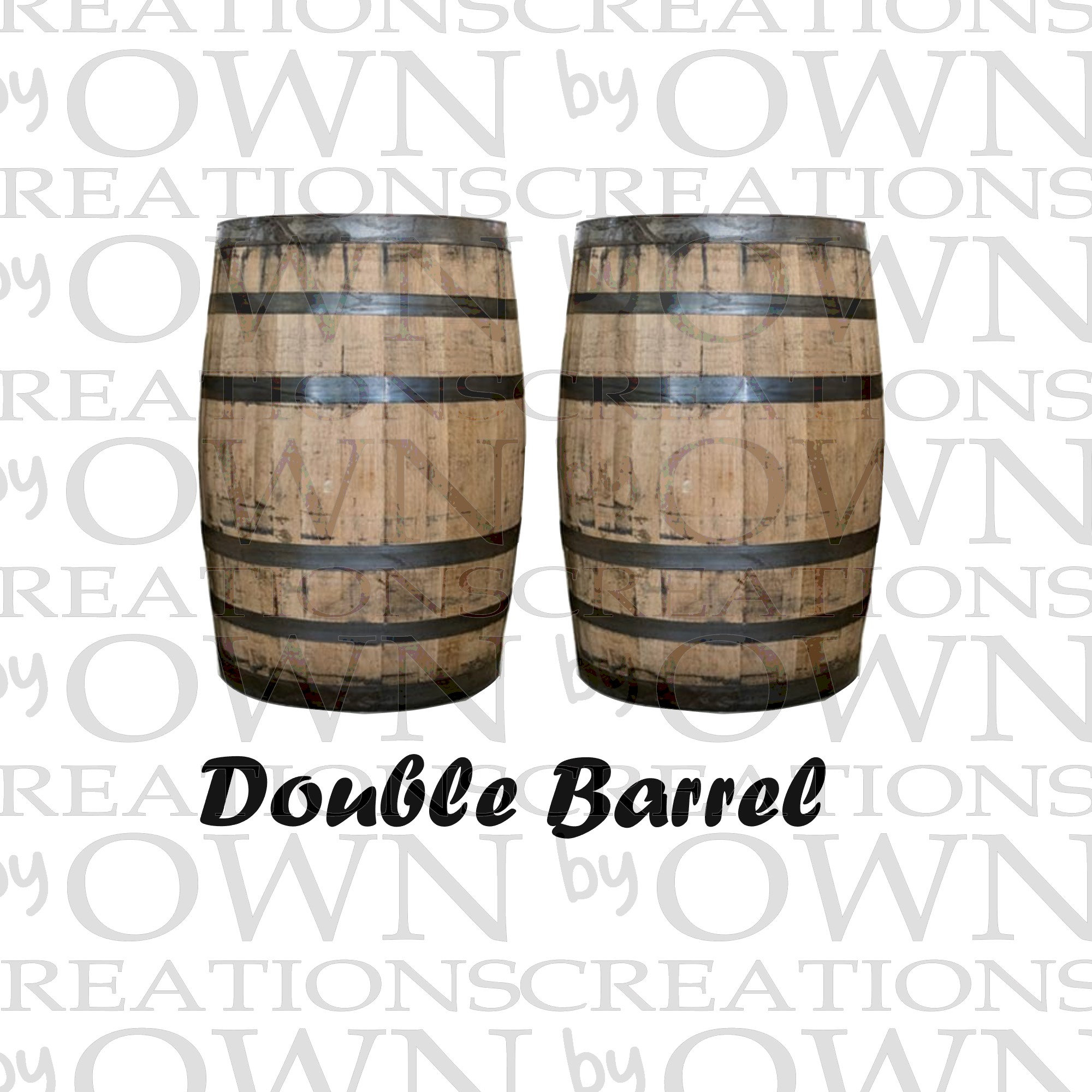 Double Barrel Svg, Dxf, Png, Jpg, Digital Download, Bar Towel Design ...