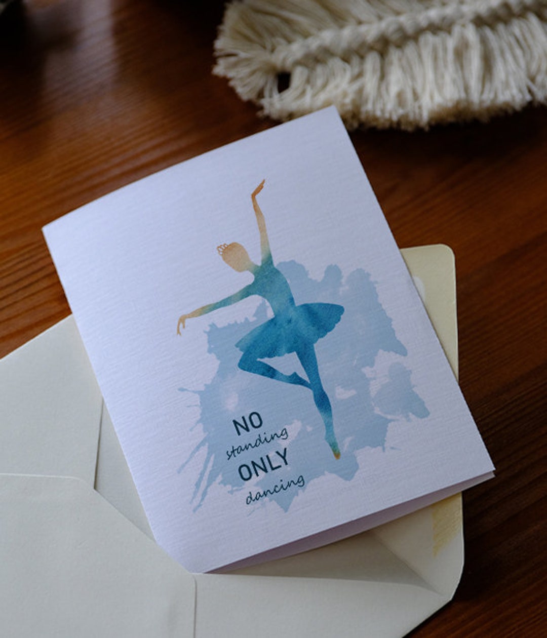 Ballet Greeting Cards to Print, Folding Card, Two Different Sizes ...