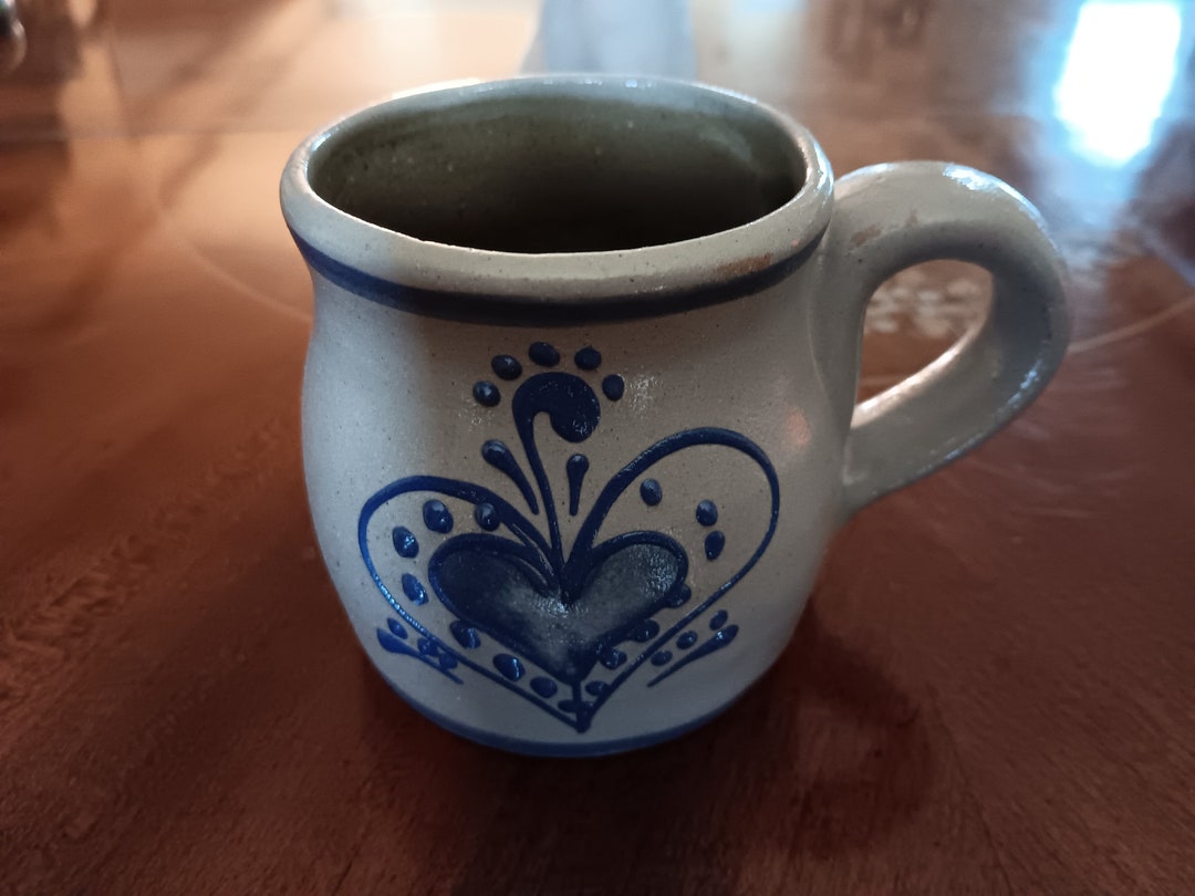 Vintage Beaumont Brothers Pottery Stoneware Coffee Mug Heart Design - Etsy