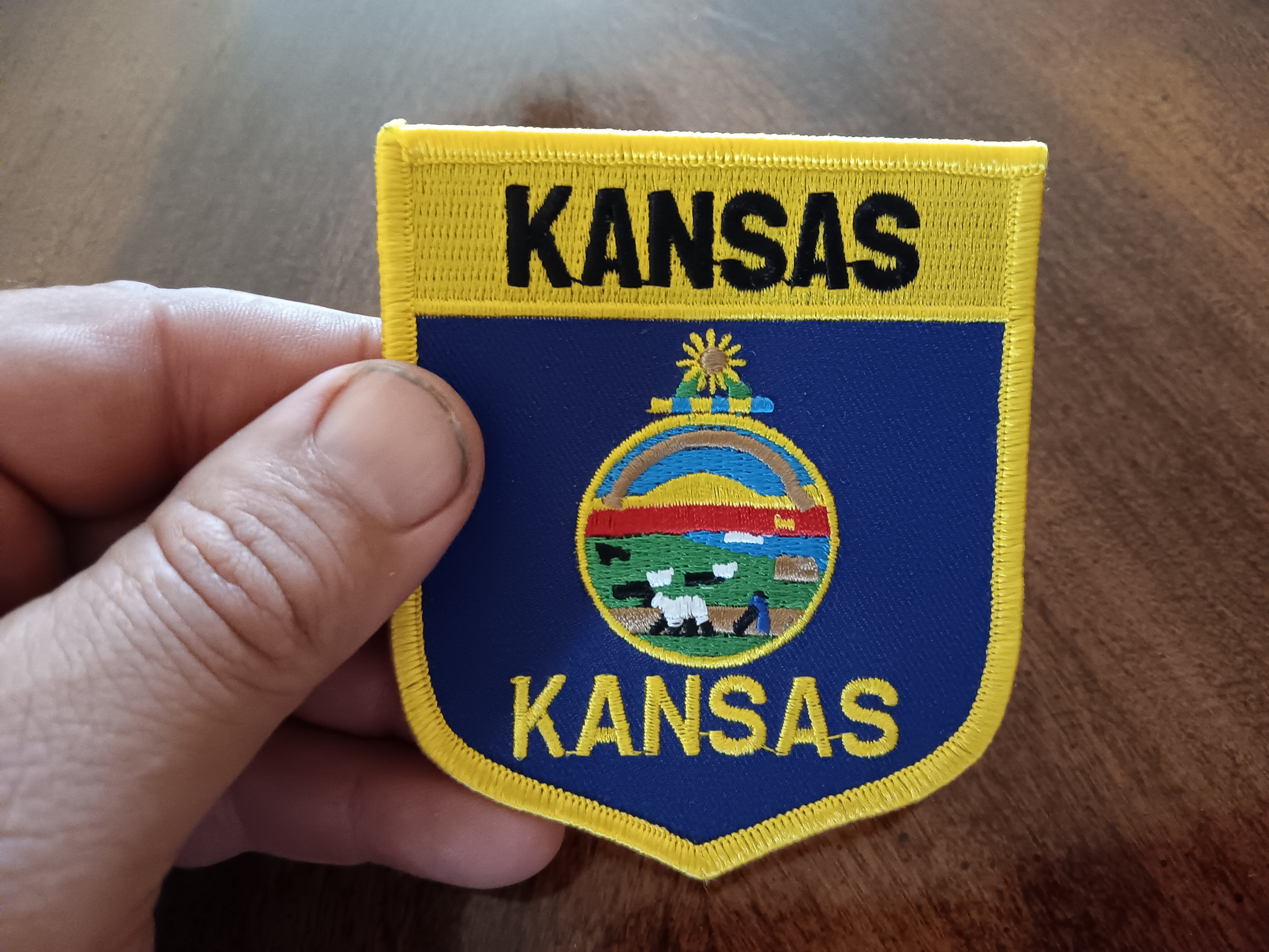 Vintage Kansas State Patch Iron On - Etsy