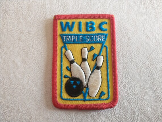 Vintage WIBC Triple Score Patch Bowling - Gem