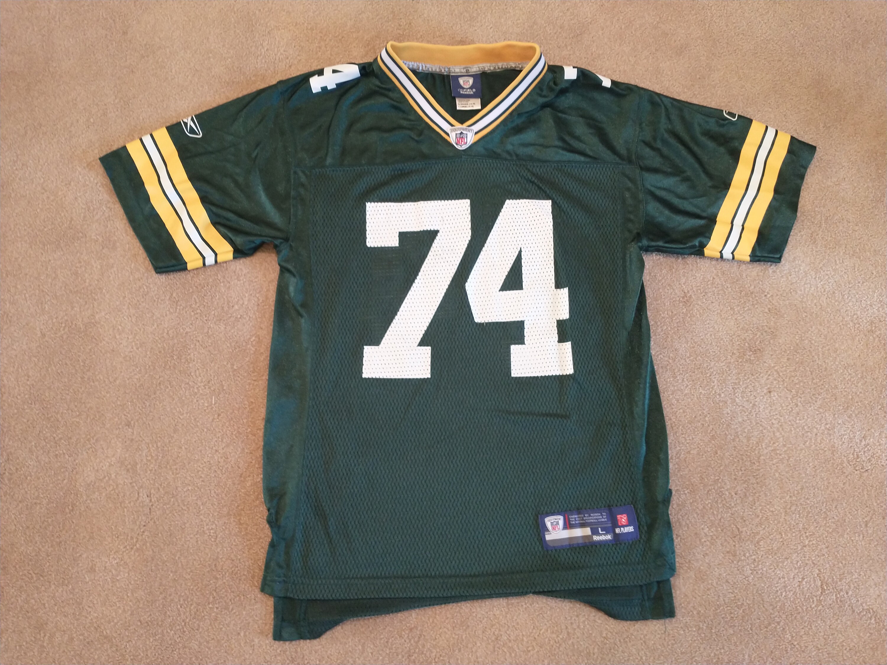 Vintage Green Bay Packers Aaron Kampman on Field Reebok Jersey Size ...