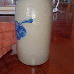 Vintage Rowe Pottery Works Stoneware Vinegar Bottle Grape Design - Etsy