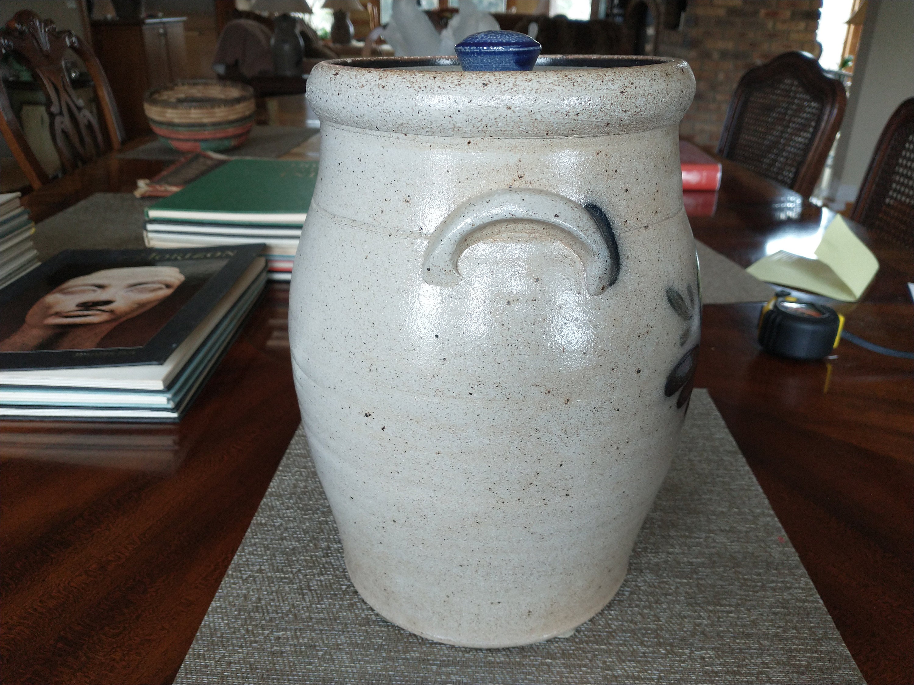 Vintage Rowe Pottery Works Large Kitchen Canister With Lid - Etsy