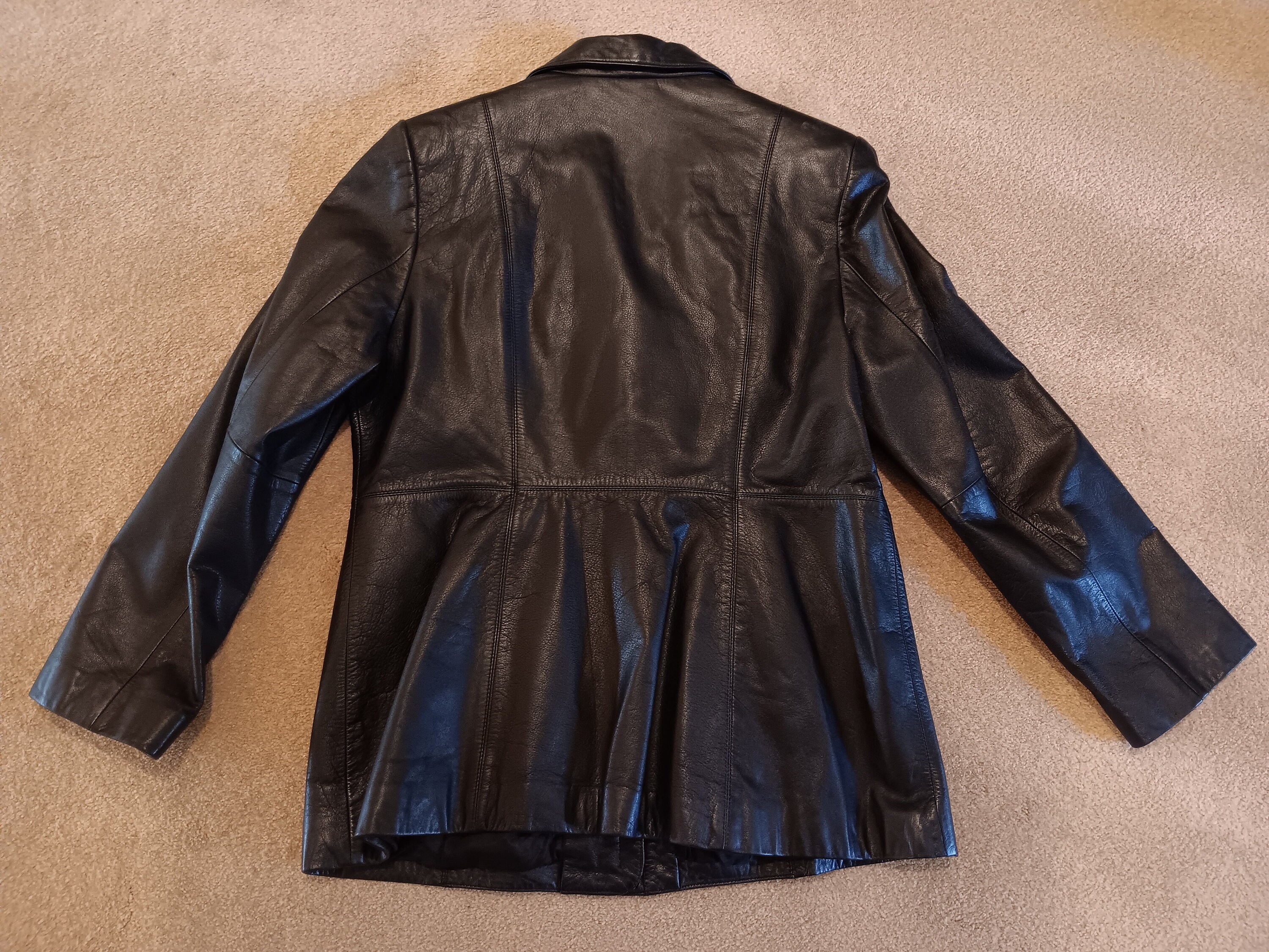 Vintage Outbrook Women's Black Leather Jacket Size L - Etsy