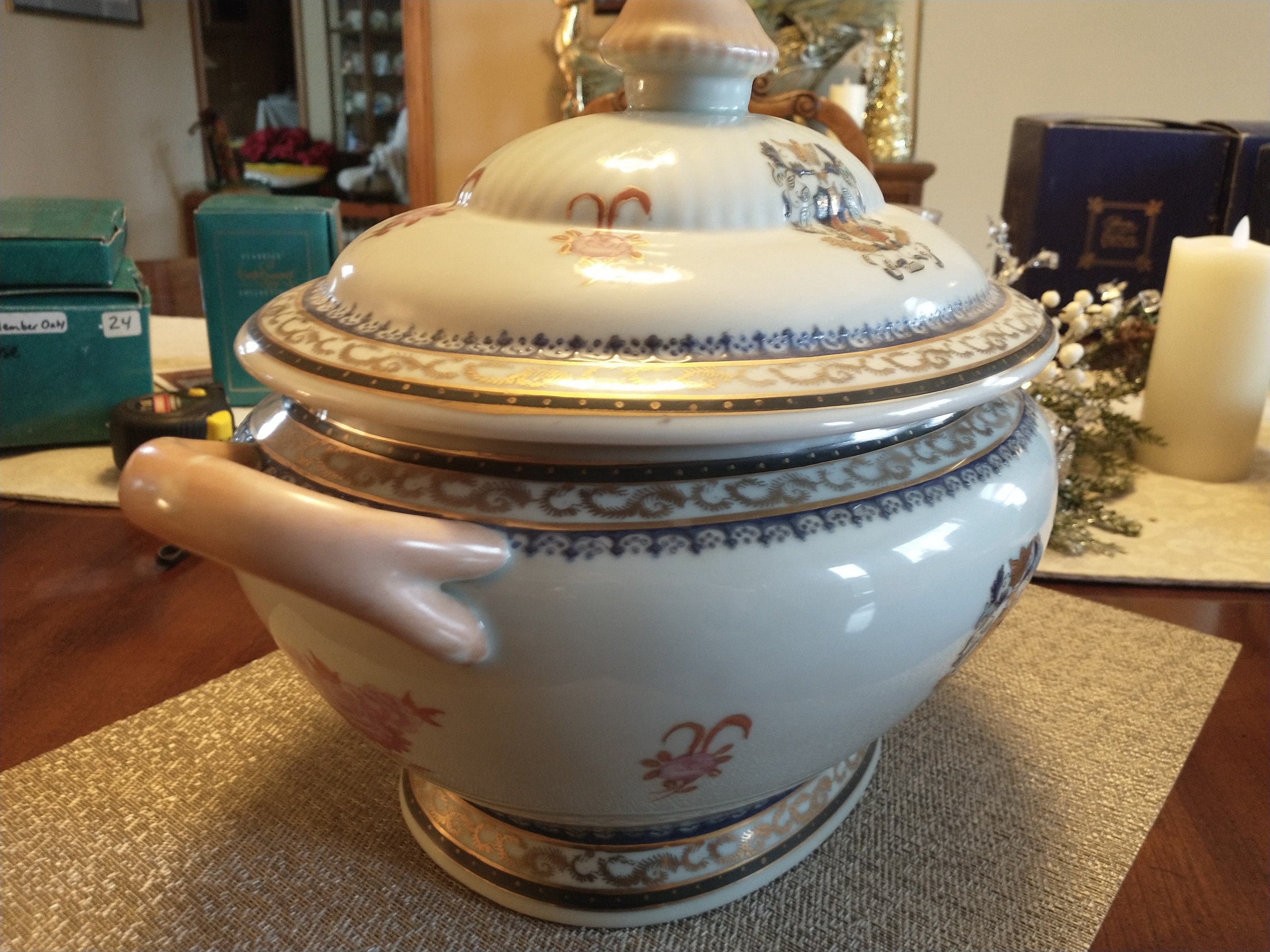 Vintage Antique Porcelain Soup Tureen - Etsy