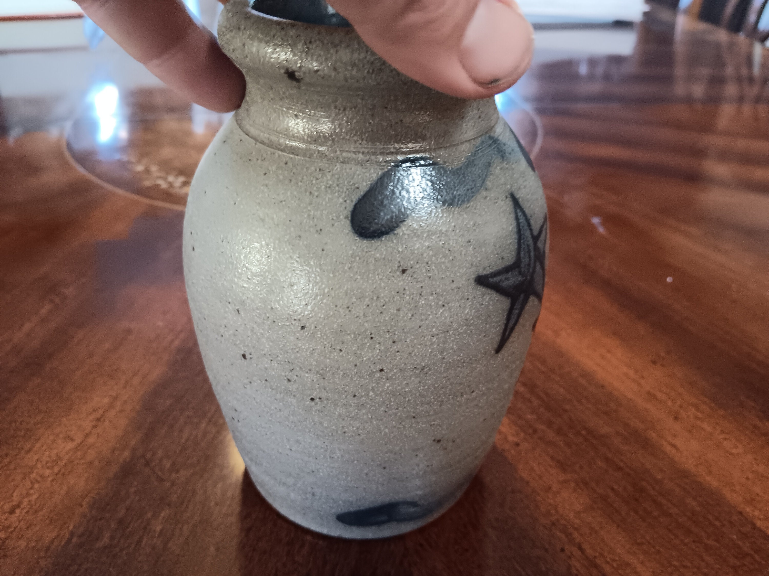 Vintage Rowe Pottery Works Stoneware Vase Three Stars Design 1991 - Etsy