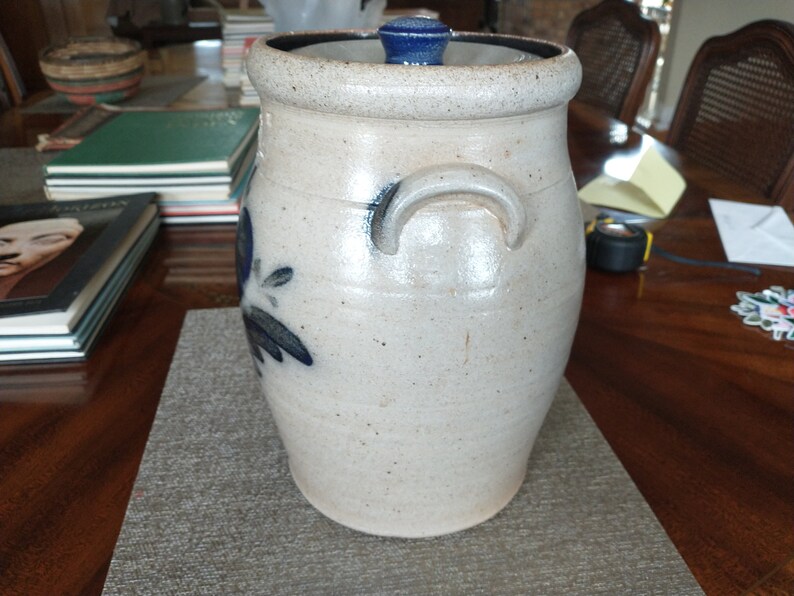 Vintage Rowe Pottery Works Large Kitchen Canister With Lid - Etsy
