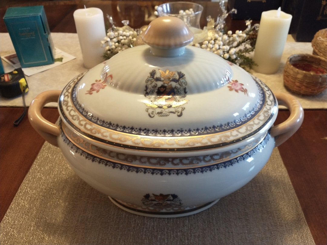 Vintage Antique Porcelain Soup Tureen - Etsy