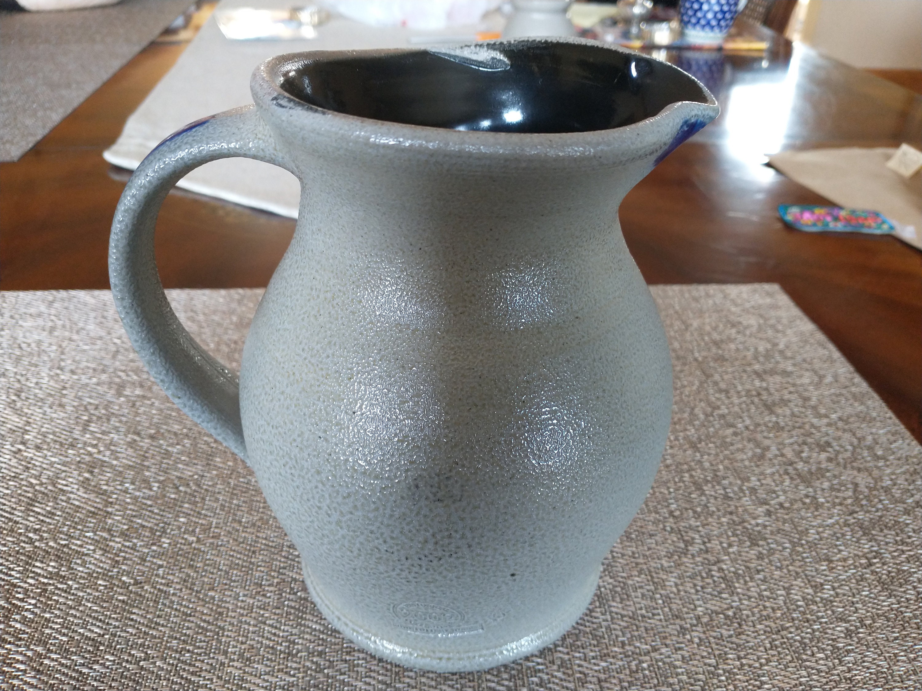 Vintage Rowe Pottery Stoneware Pitcher Grape Vine Design 2002 - Etsy