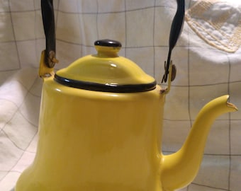 Yellow Teapot - Etsy