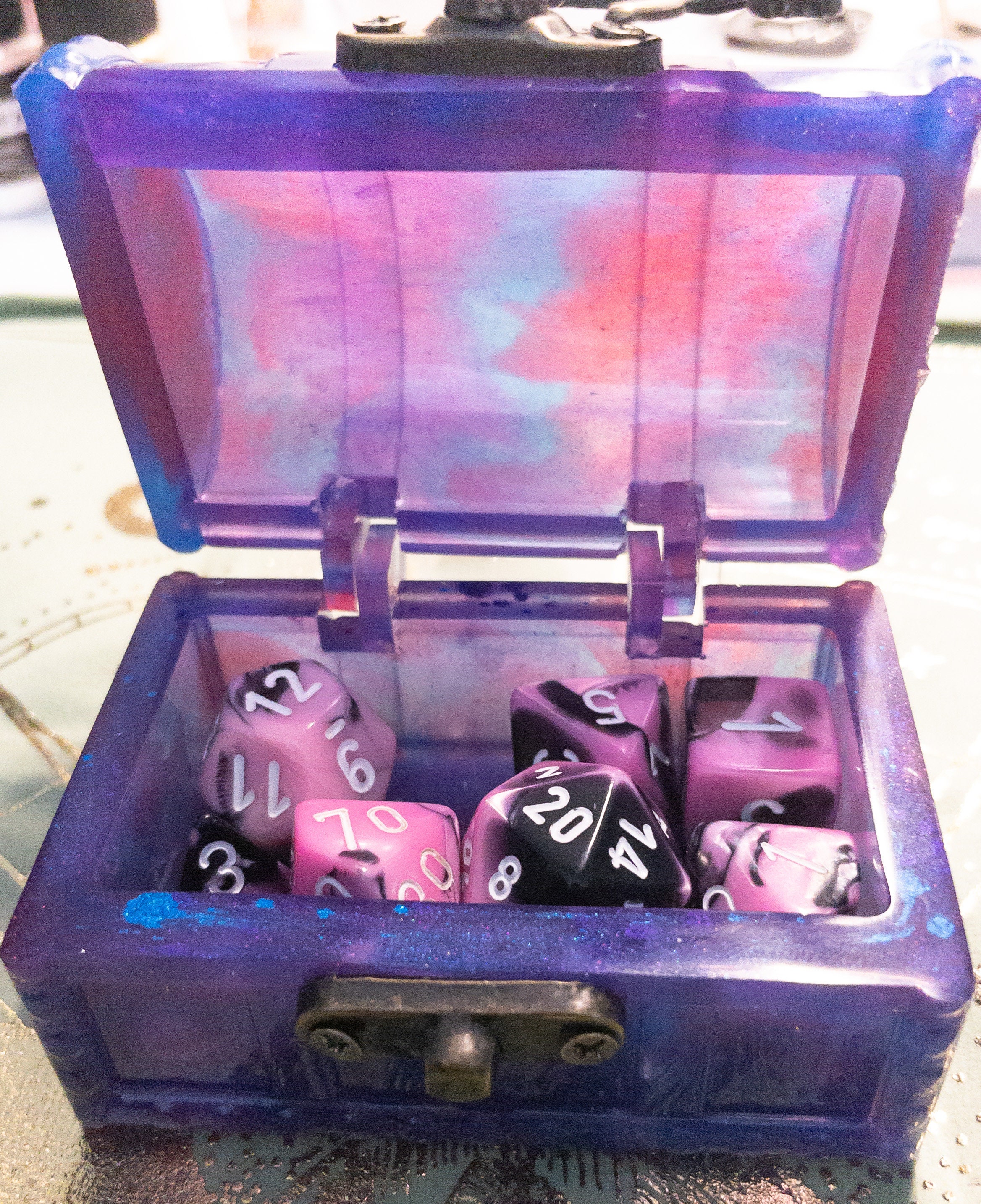 Locking Miniature Treasure Chest Dice Chest Customizable Chest - Etsy