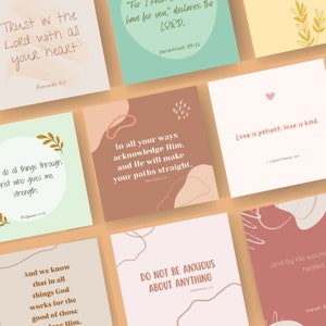 30 Bible Verse Instagram Post and Story Templates Bundle for - Etsy