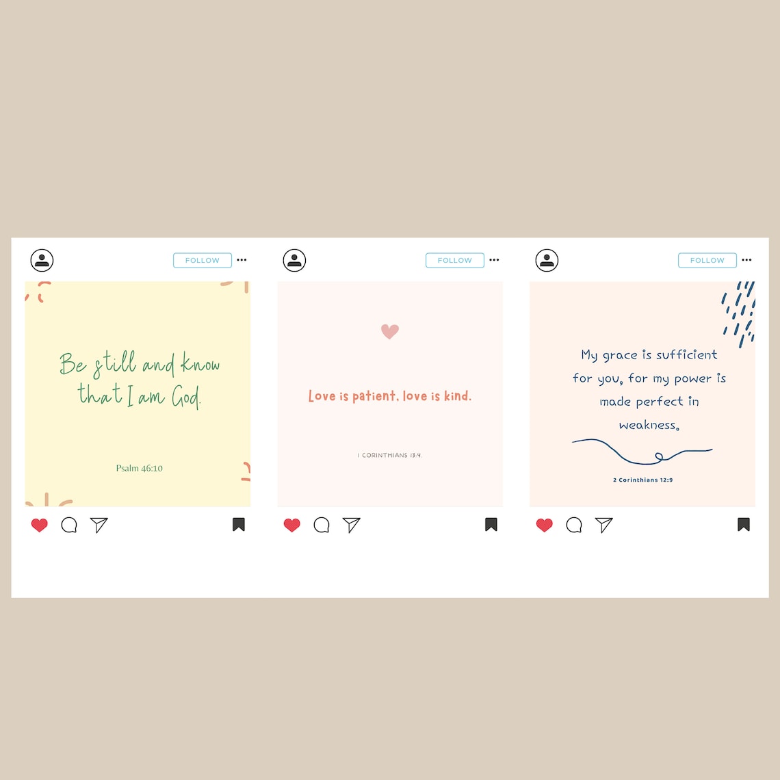 30 Bible Verse Instagram Post and Story Templates Bundle for - Etsy