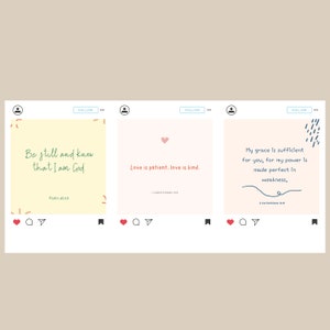 30 Bible Verse Instagram Post and Story Templates Bundle for - Etsy