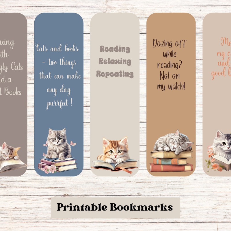 Cat Bookmark - Etsy