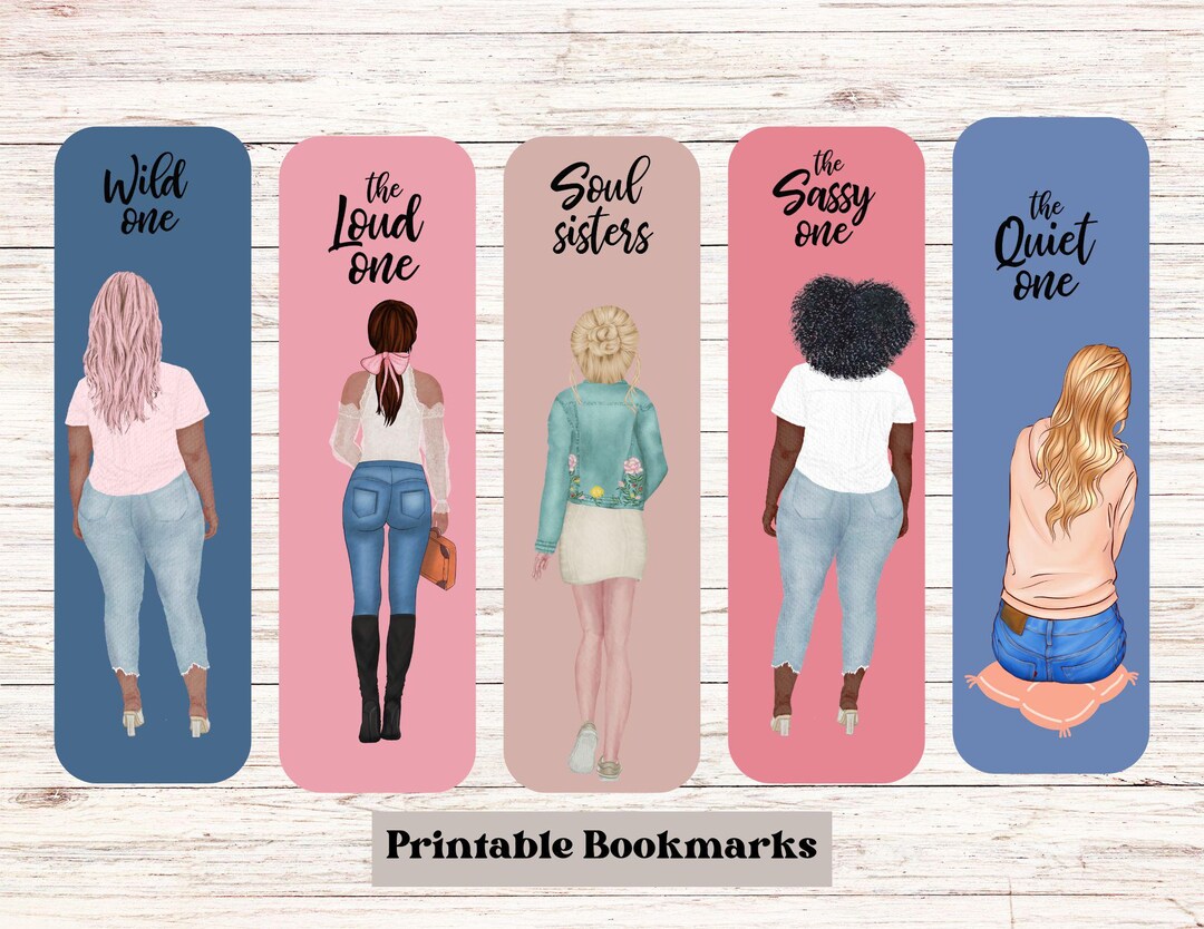 Best Friends Printable Bookmarks, Size 1.8"w X 6"h - Etsy