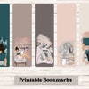 Reading Books With Quotes Printable Bookmarks, 5 Designs, Print on to ...