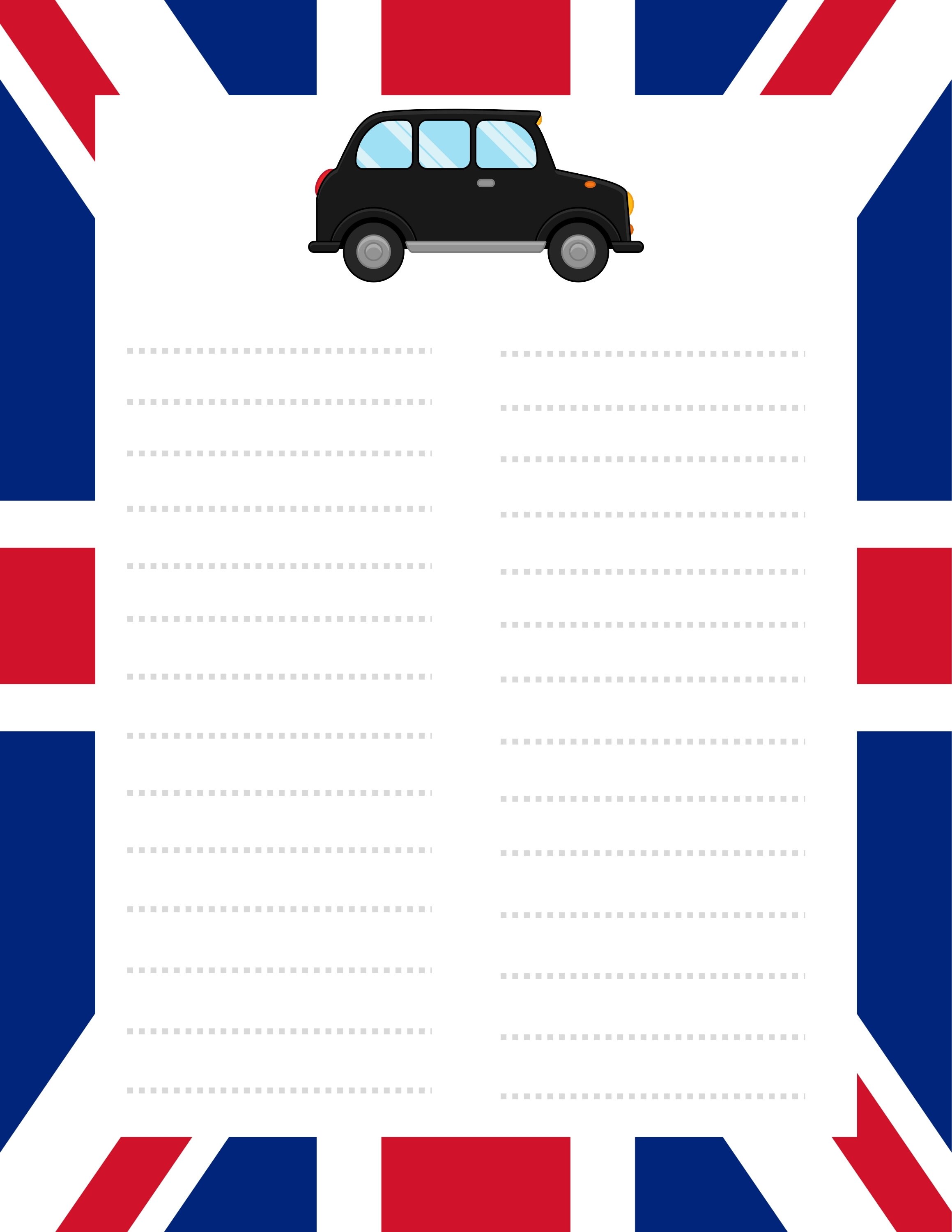 London Notepaper, Notepad, Printable Stationery, Writing Paper, A4 (8.5 ...