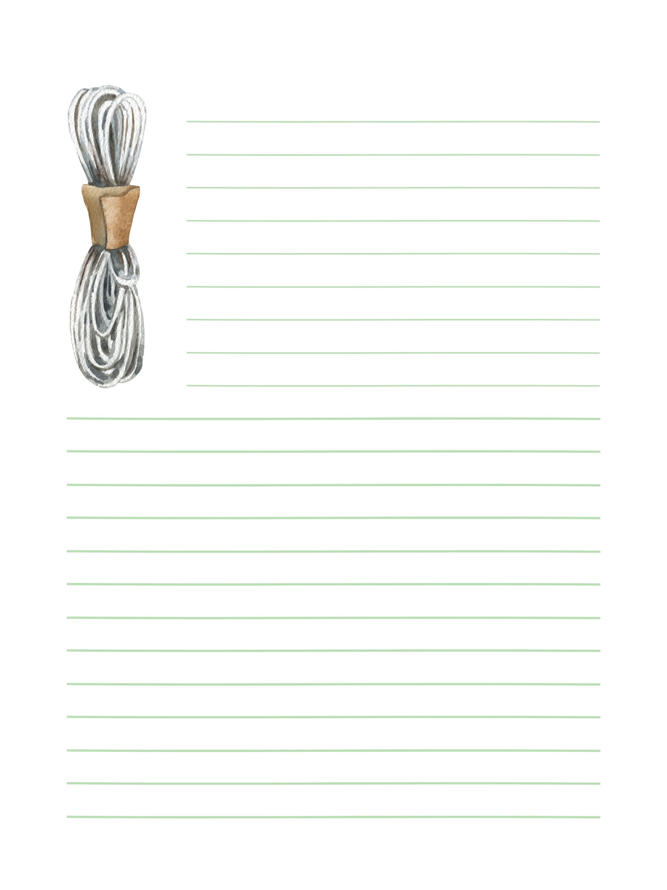 Sewing Note Papers, Printable Stationery, Notepad, Writing Paper ...