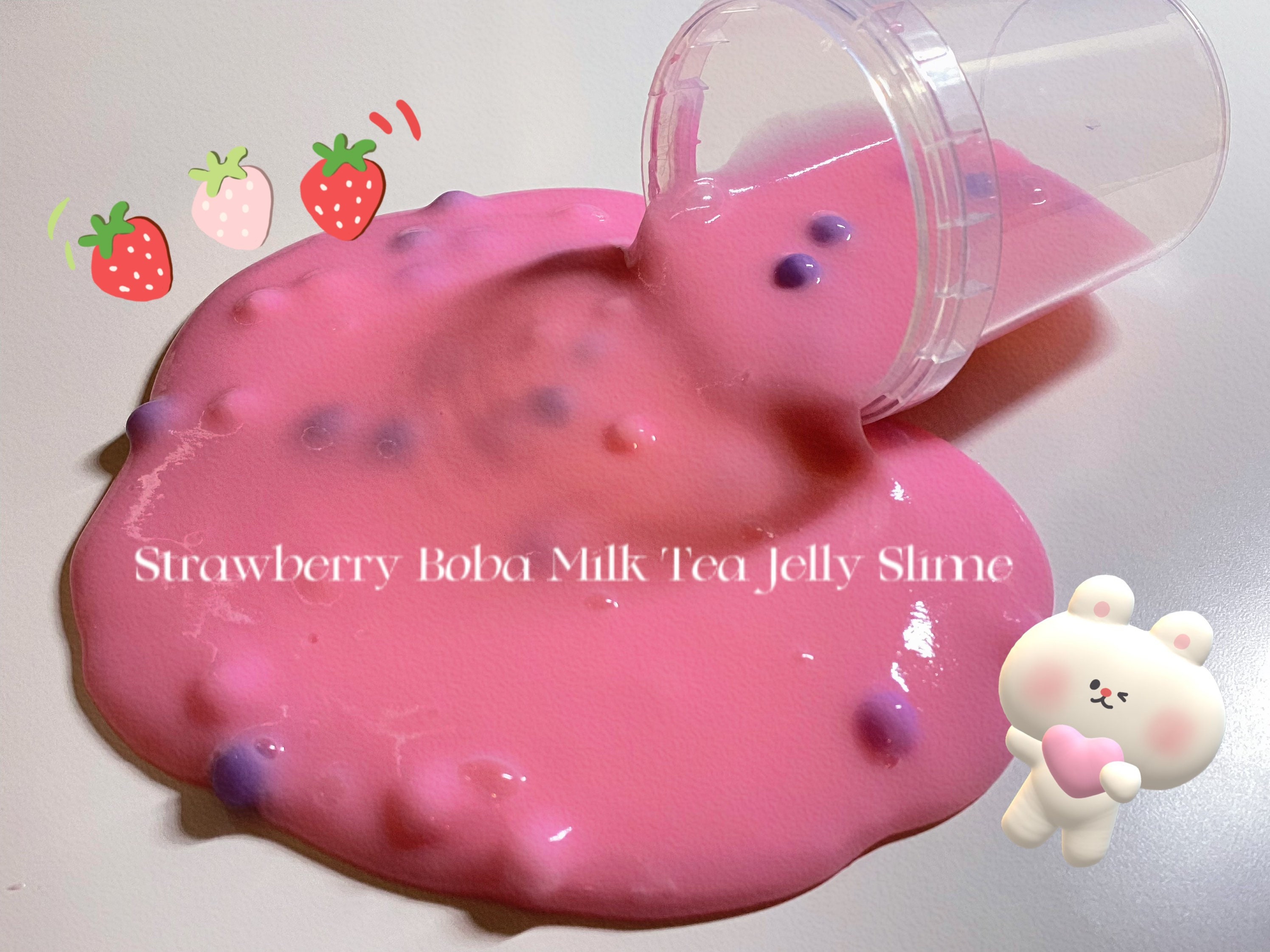 Fruit Boba Milk Tea Jelly Slime - Etsy