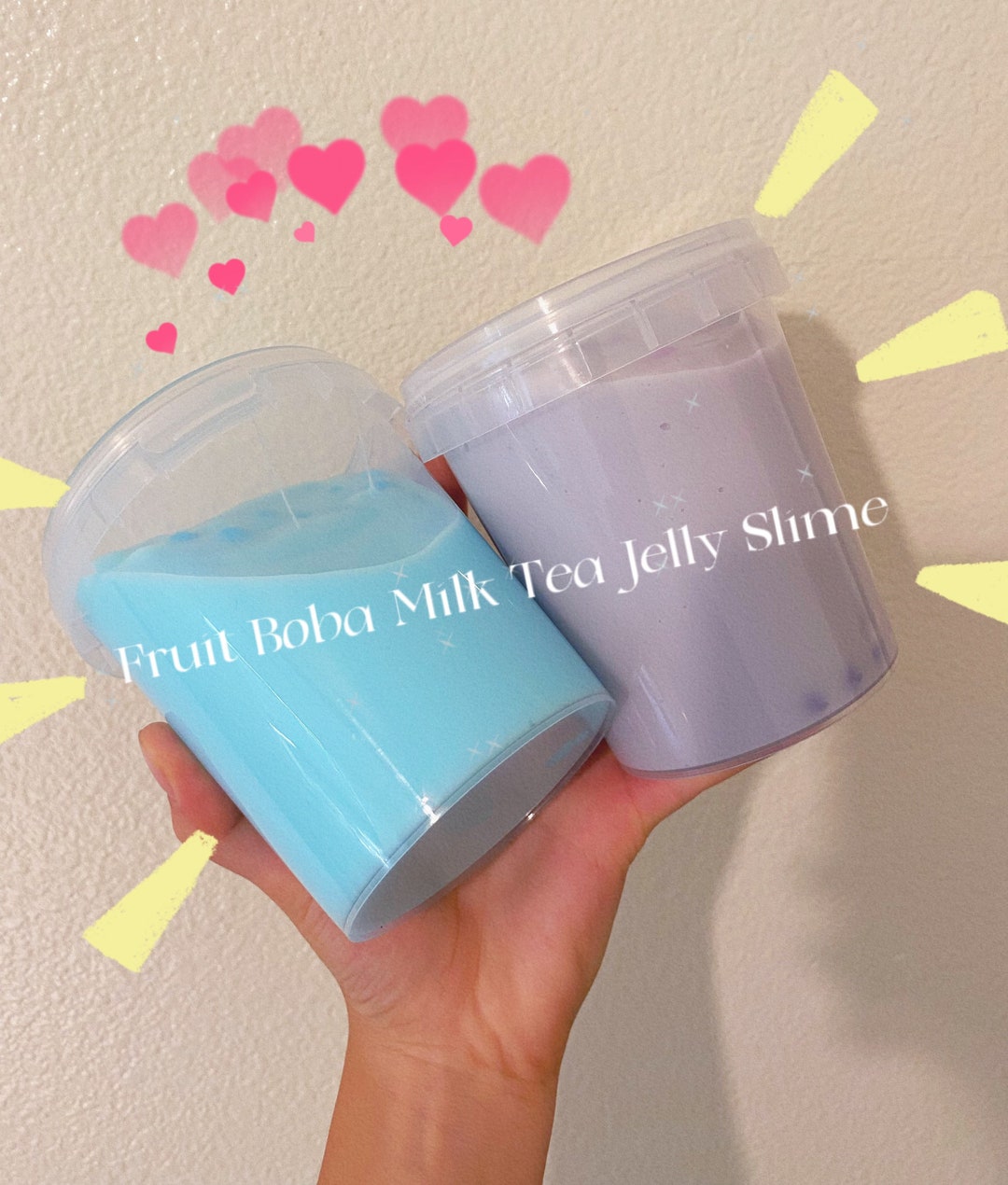 Fruit Boba Milk Tea Jelly Slime - Etsy