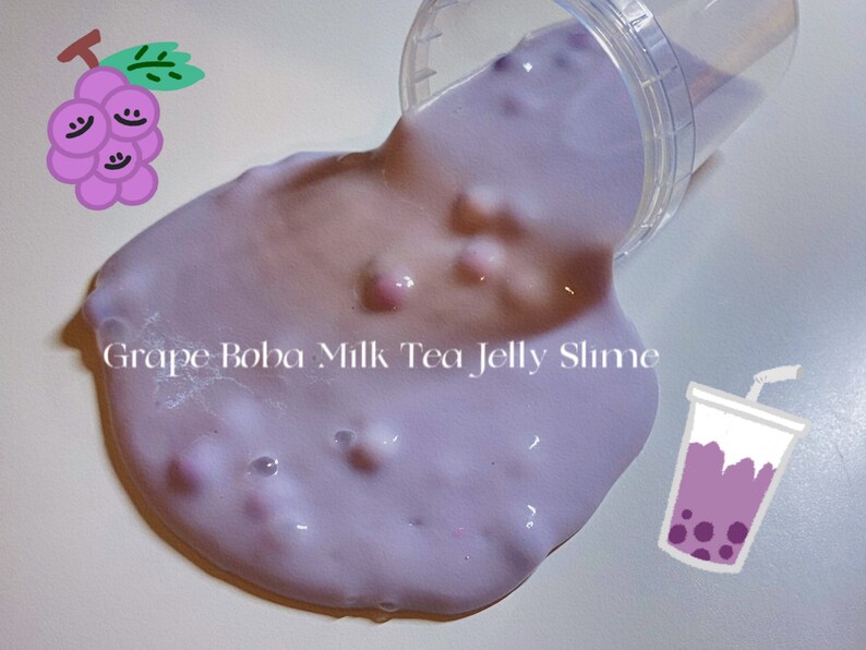 Fruit Boba Milk Tea Jelly Slime - Etsy