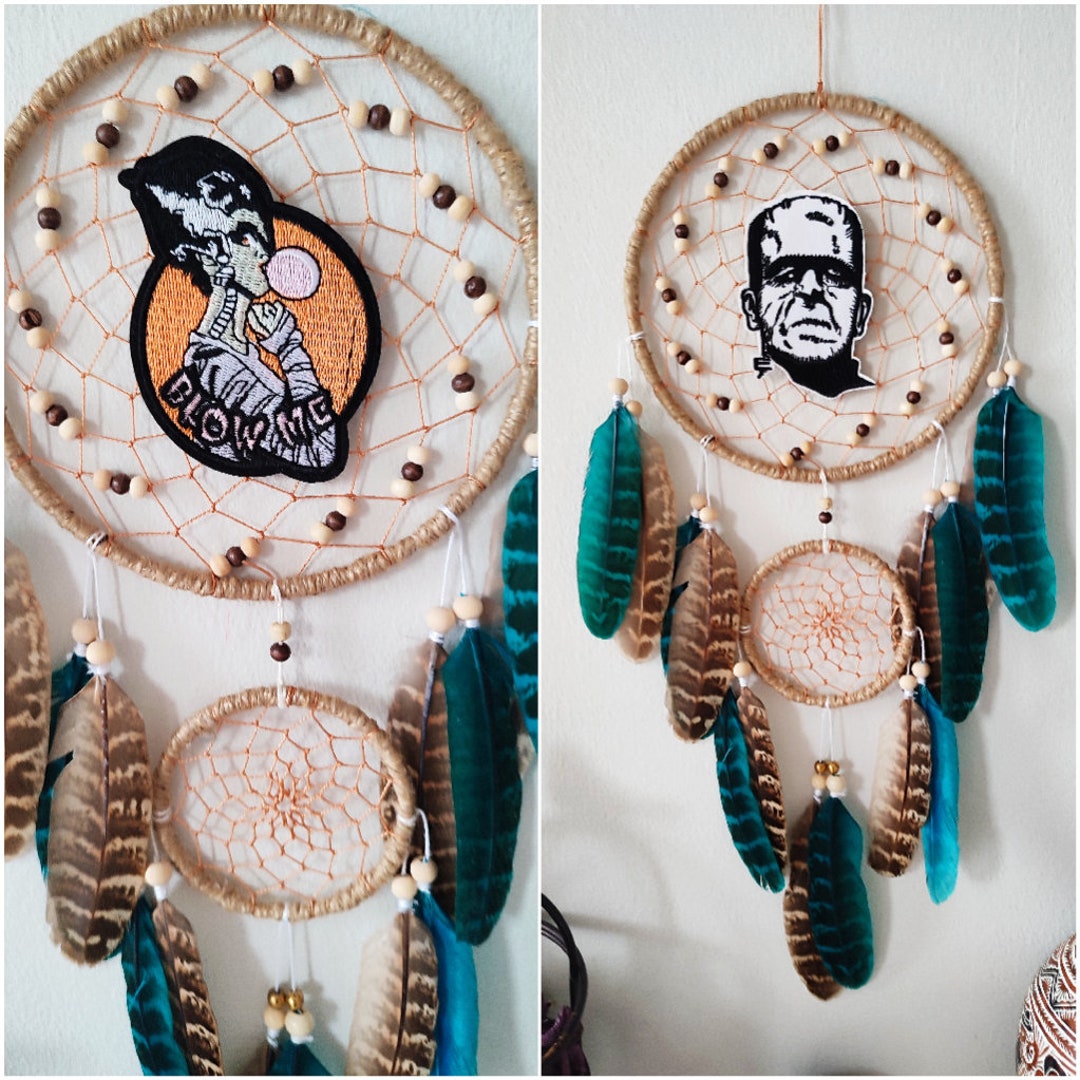 Goth Dreamcatcher Frankenstein Bride Gothic Bedroom Decor, Goth Wall ...