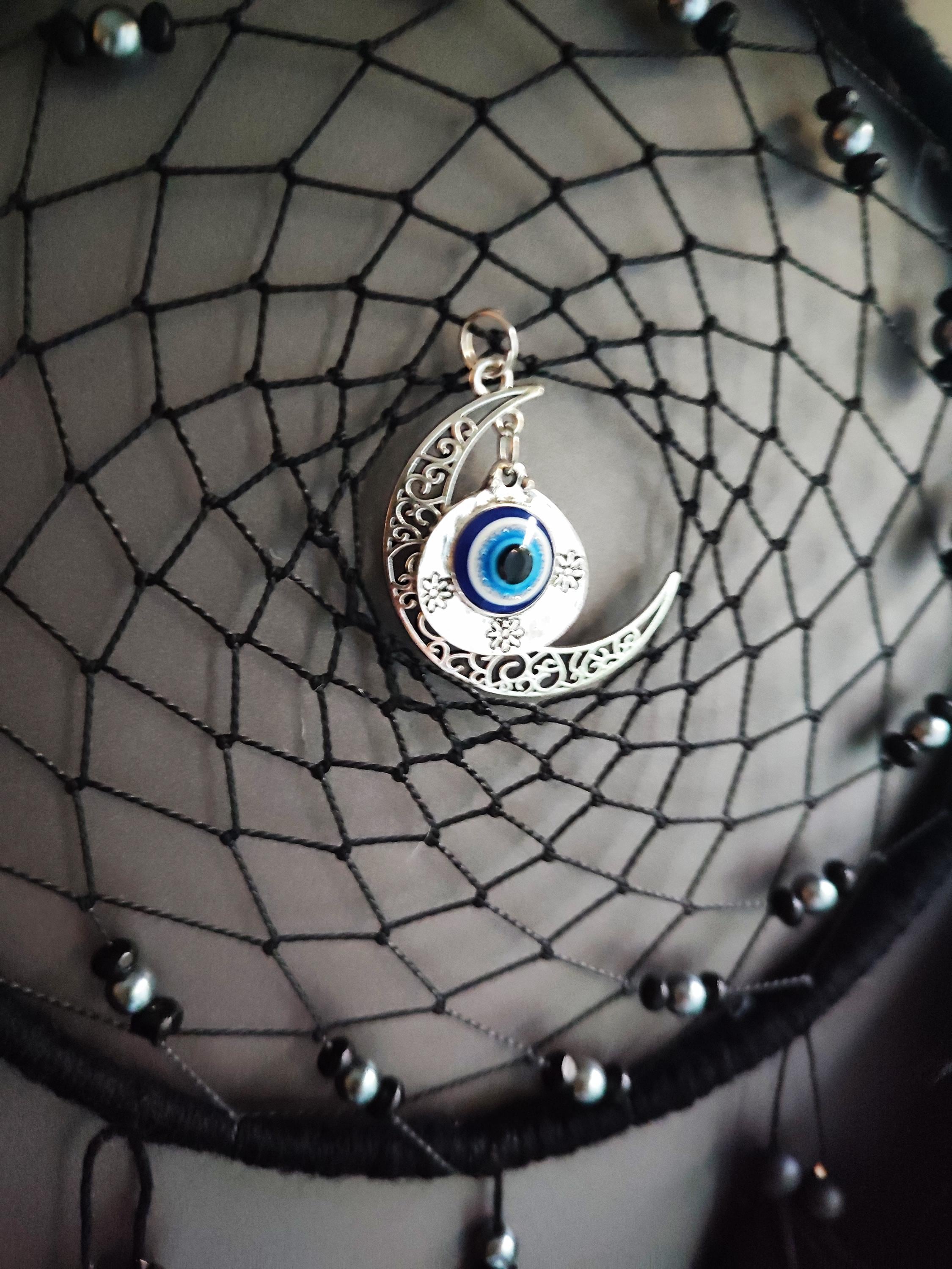 Evil Eye Dreamcathcer Black Dream Catcher Wall Hanging Boho Bedroom ...