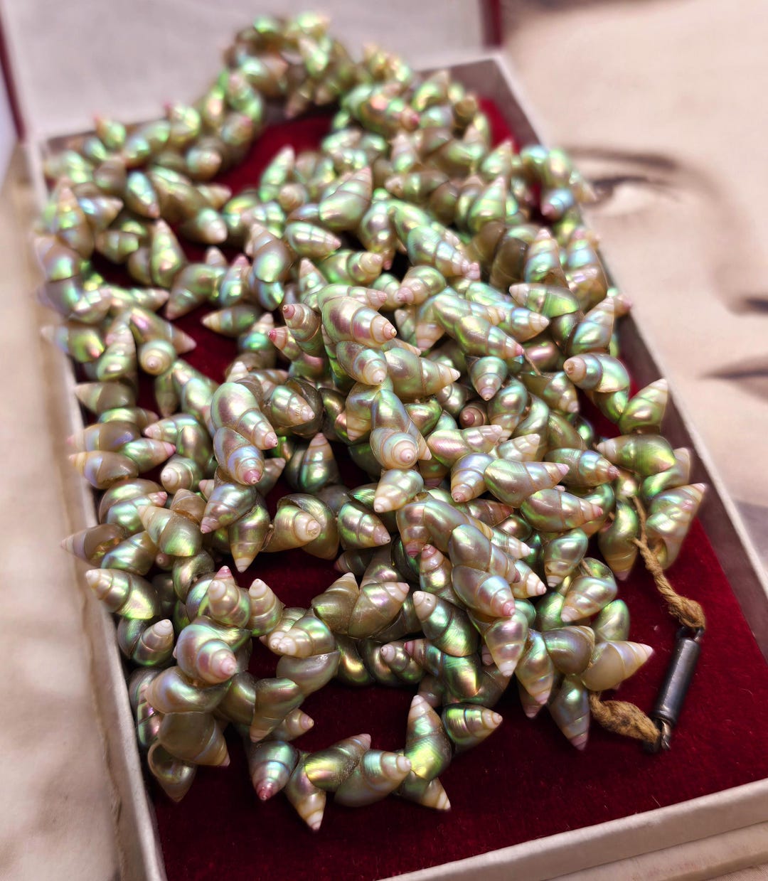 Antique Vintage 1920s Art Deco Necklace Green Tasmanian Aboriginal ...