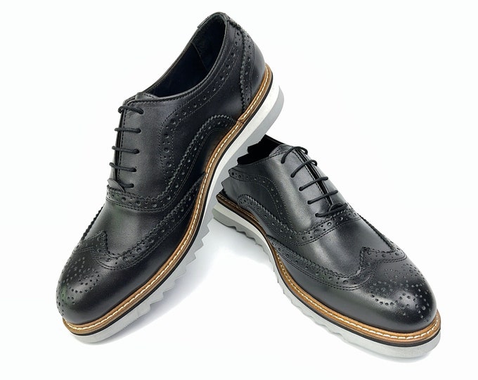 Bespoke Handmade Made to Measure Two Tone Premium Quality Leather ...