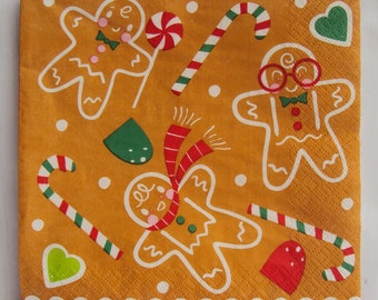 Gingerbread Decoupage Paper - Etsy