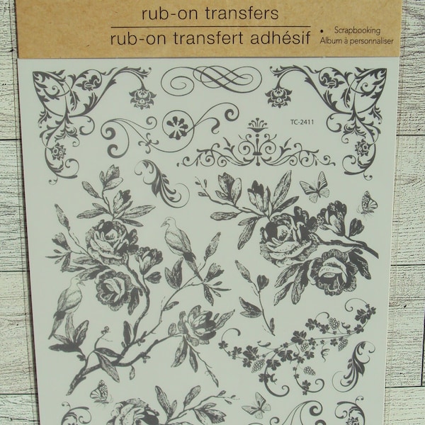 Rub on Transfers of Birds - Etsy
