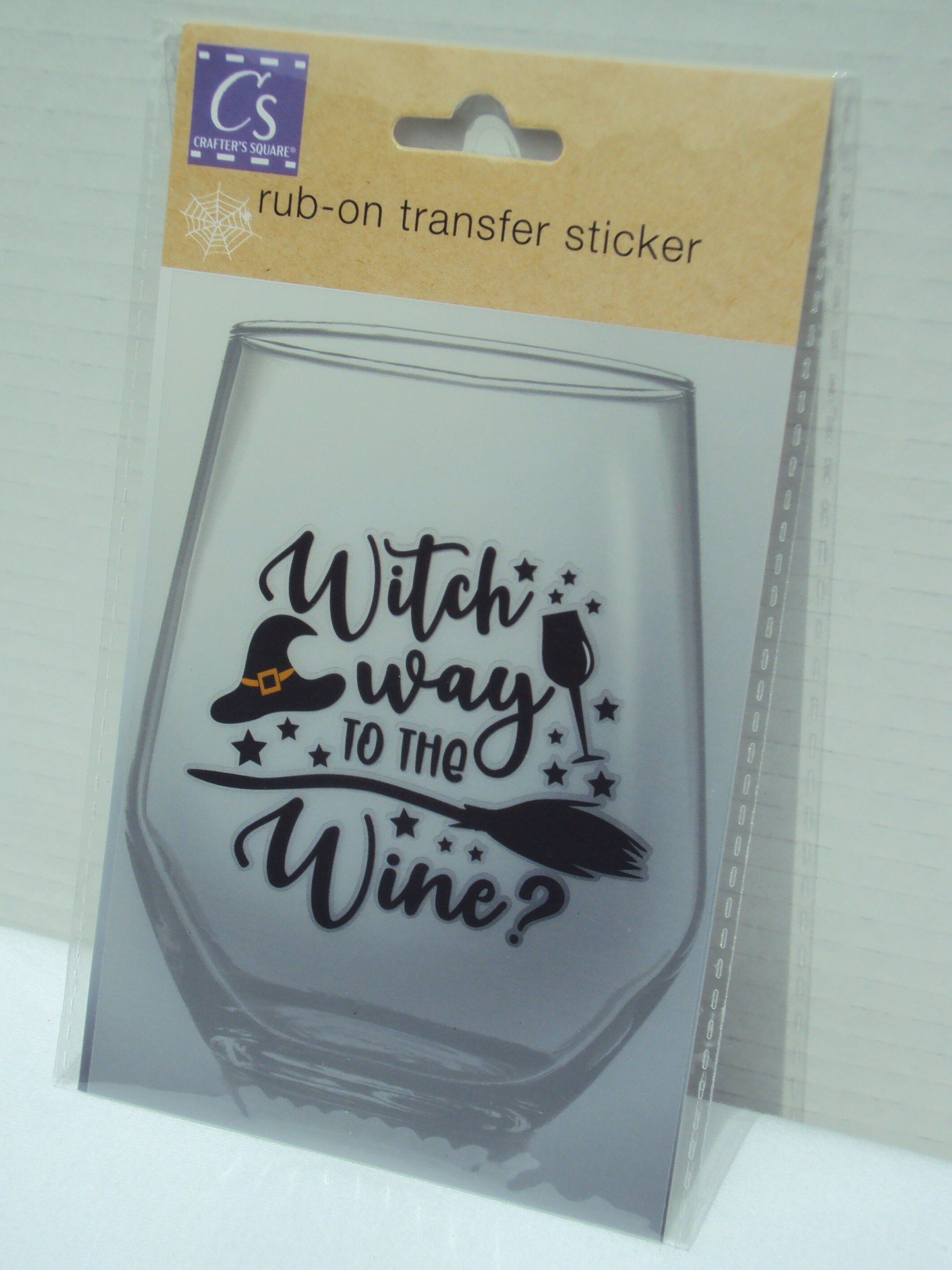 Halloween & Fall Rub-on Transfer Stickers Witch Way to the - Etsy