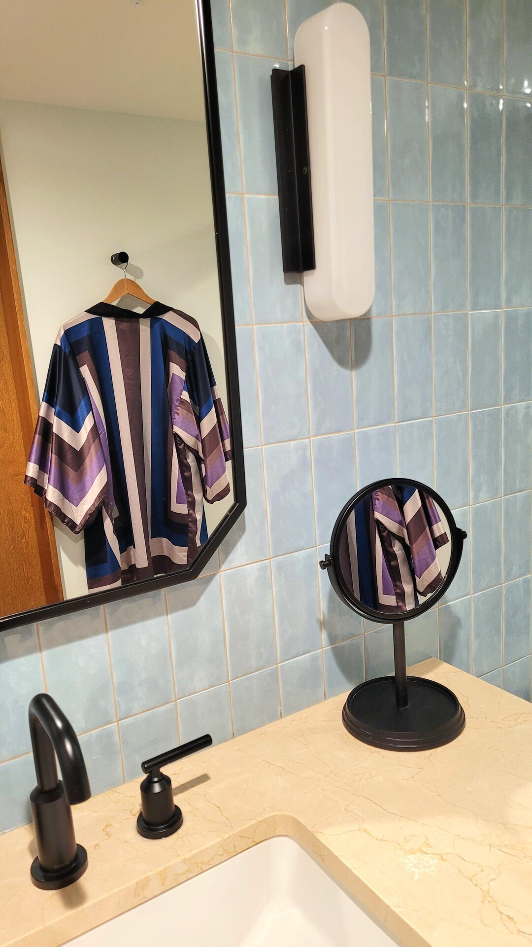 Block It Out at Night Again Long Sleeve Kimono-style Robe - Etsy