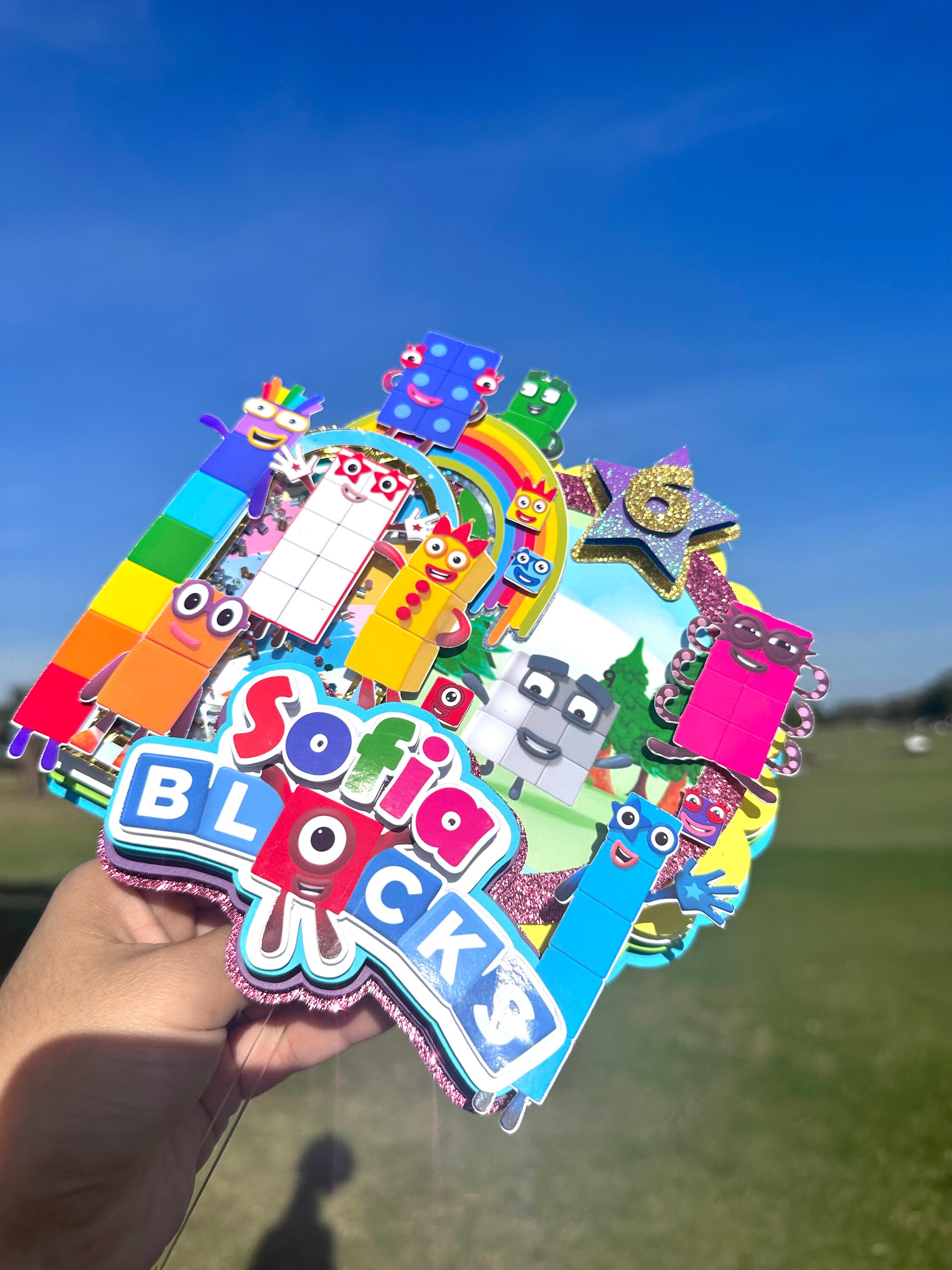 NumberBlocks Cake topper/NumberBlocks 3d letters/NumberBlocks - Etsy México