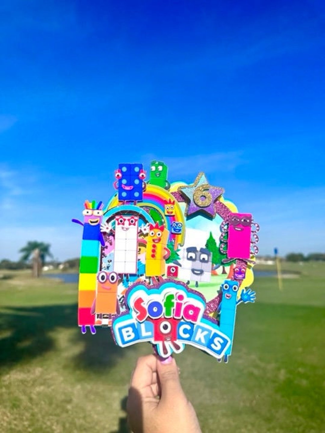 NumberBlocks Cake topper/NumberBlocks 3d letters/NumberBlocks - Etsy México