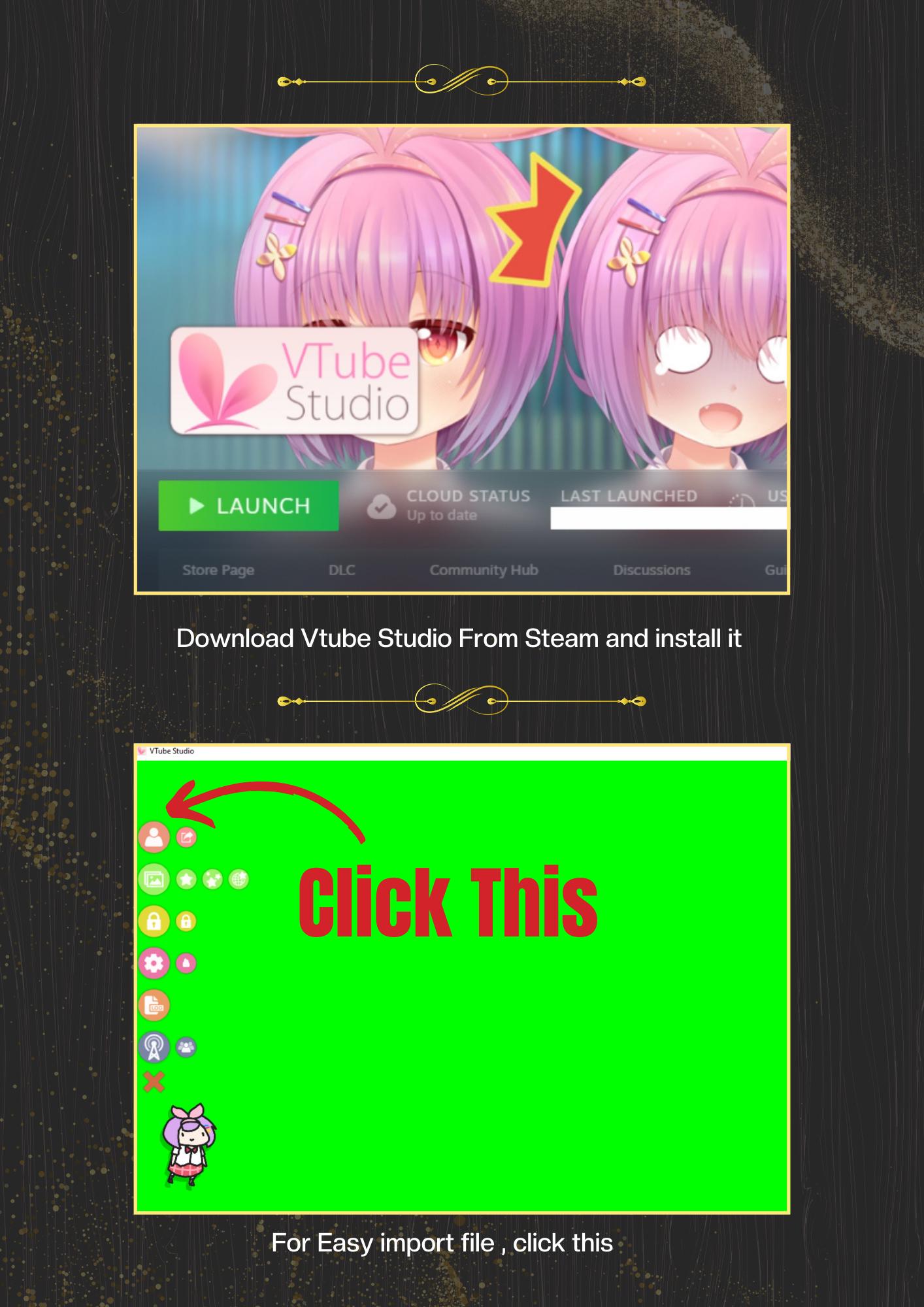 Hoshimochi Vtube Avatar | Vtuber Live2d Custom Black Cute Kawaii Big ...