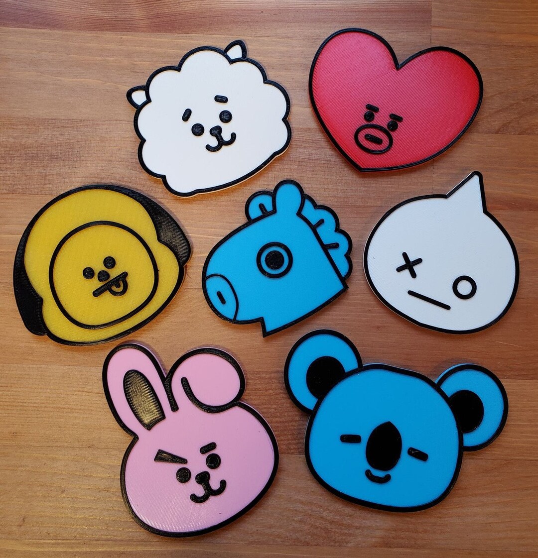BT21 Coaster Collection - Etsy